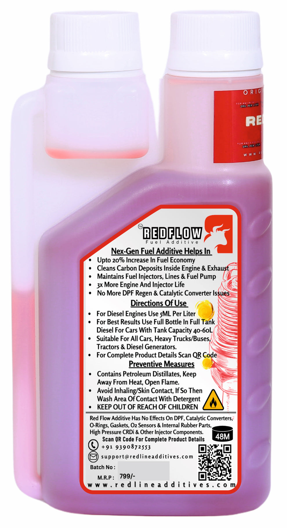 Red Flow Diesel Additive For Cleaning & Boosting Performance ...